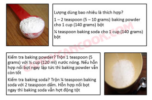 Cách sử dụng bột nở trong làm bánh - Bột nổi (Baking powder) vs Muối nở ...
